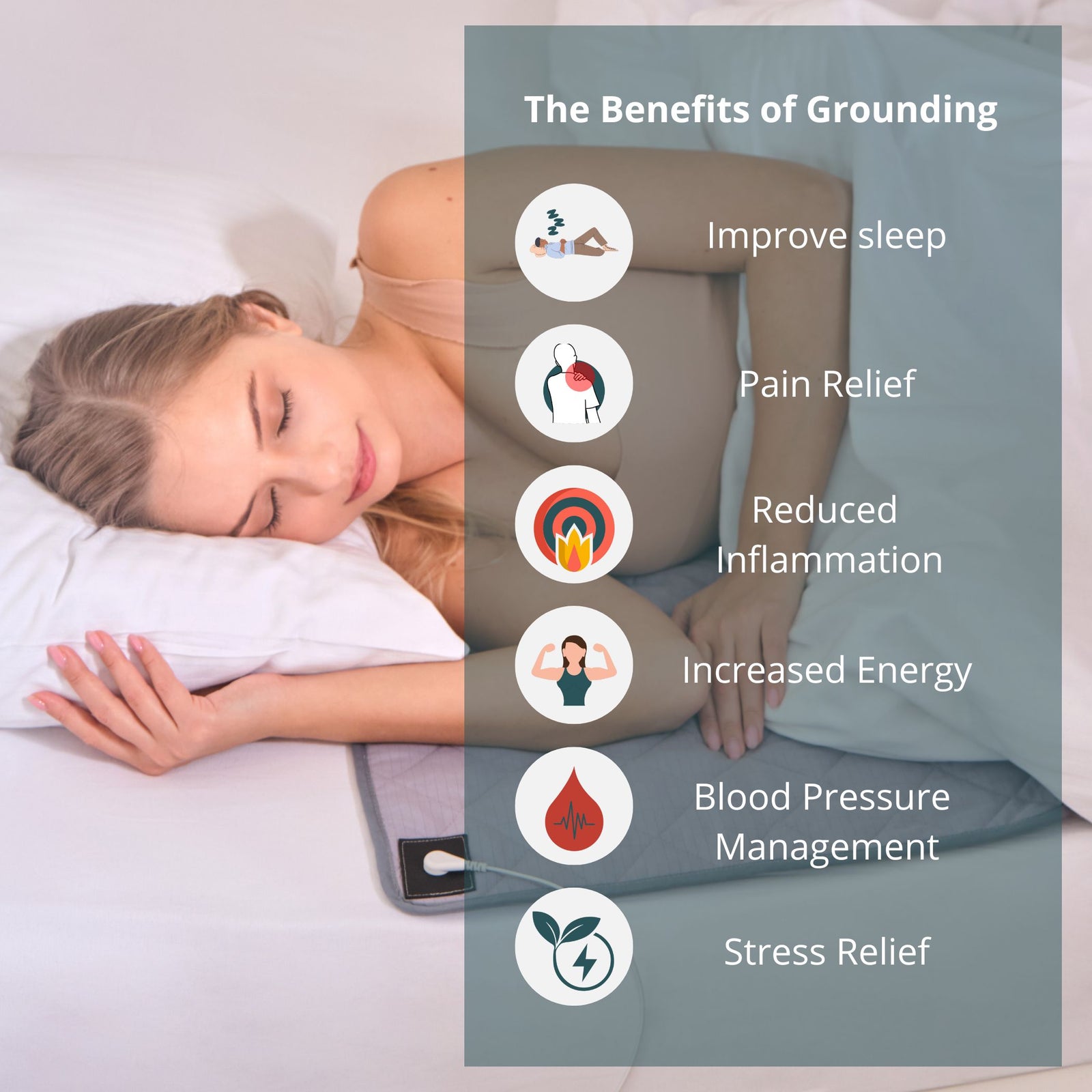 Grounding Pad (Cord & Plug Included)